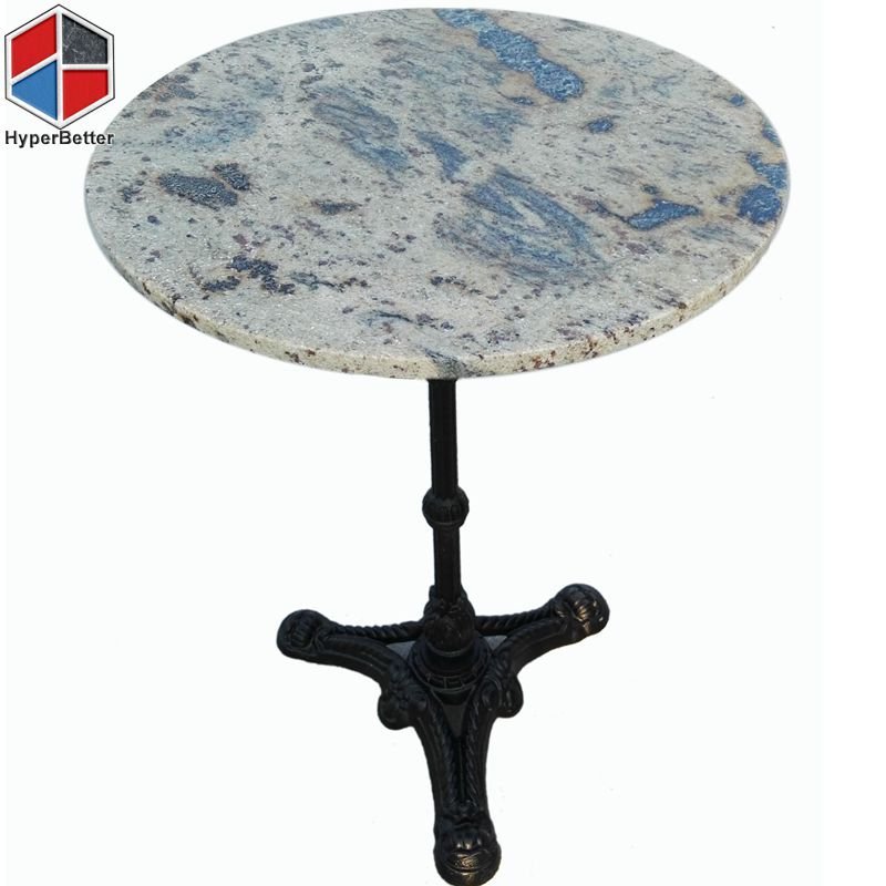 Tropical storm outdoor round granite dining table|Directly factory