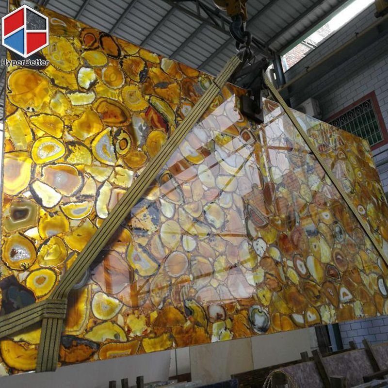Yellow agate slabs | Factory Supply In Xiamen China